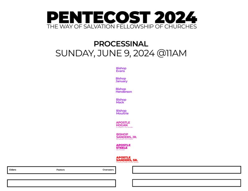 Protocol | The Way of Salvation Fellowship of Churches